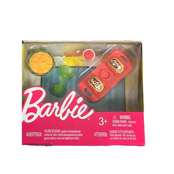 Barbie | Toys | Barbie Food Taco Accessory Set Tacos Tray Salsa Chips ...